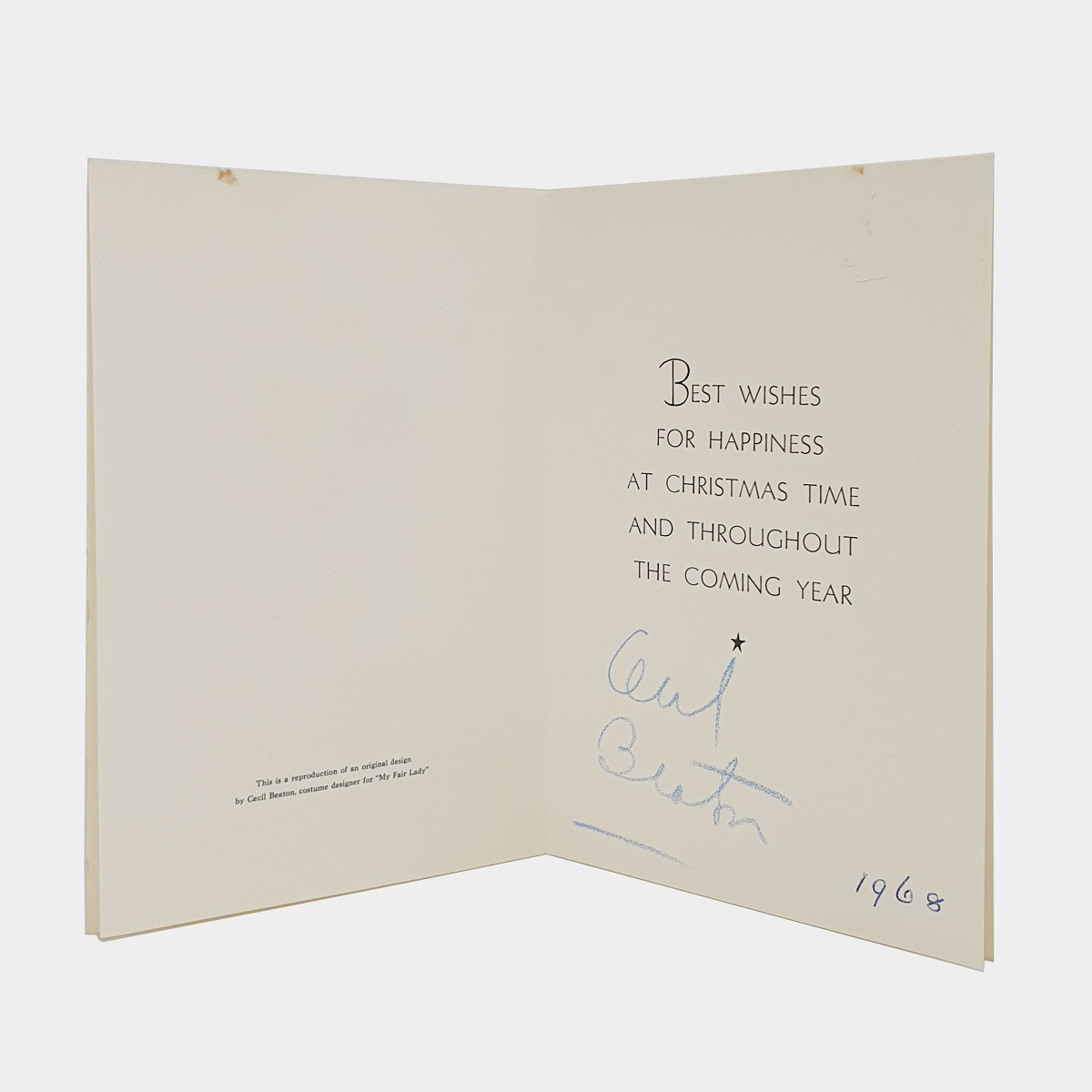 A Christmas Card from Cecil Beaton | Beaux Books