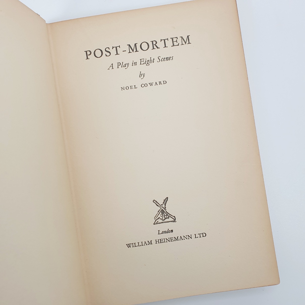 Post-Mortem. A Play in Eight Scenes [INSCRIBED] | Beaux Books