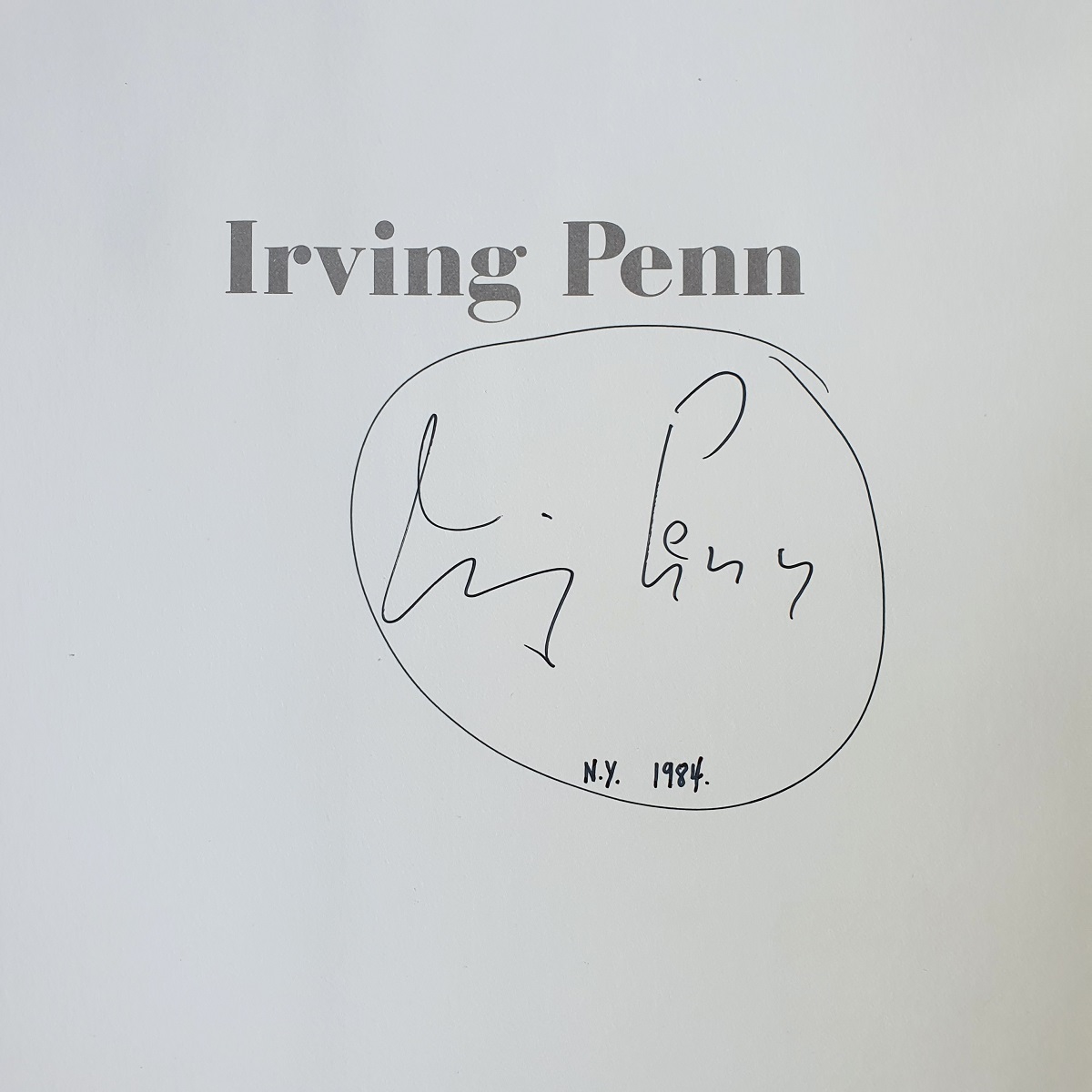 Irving Penn [SIGNED] | Beaux Books