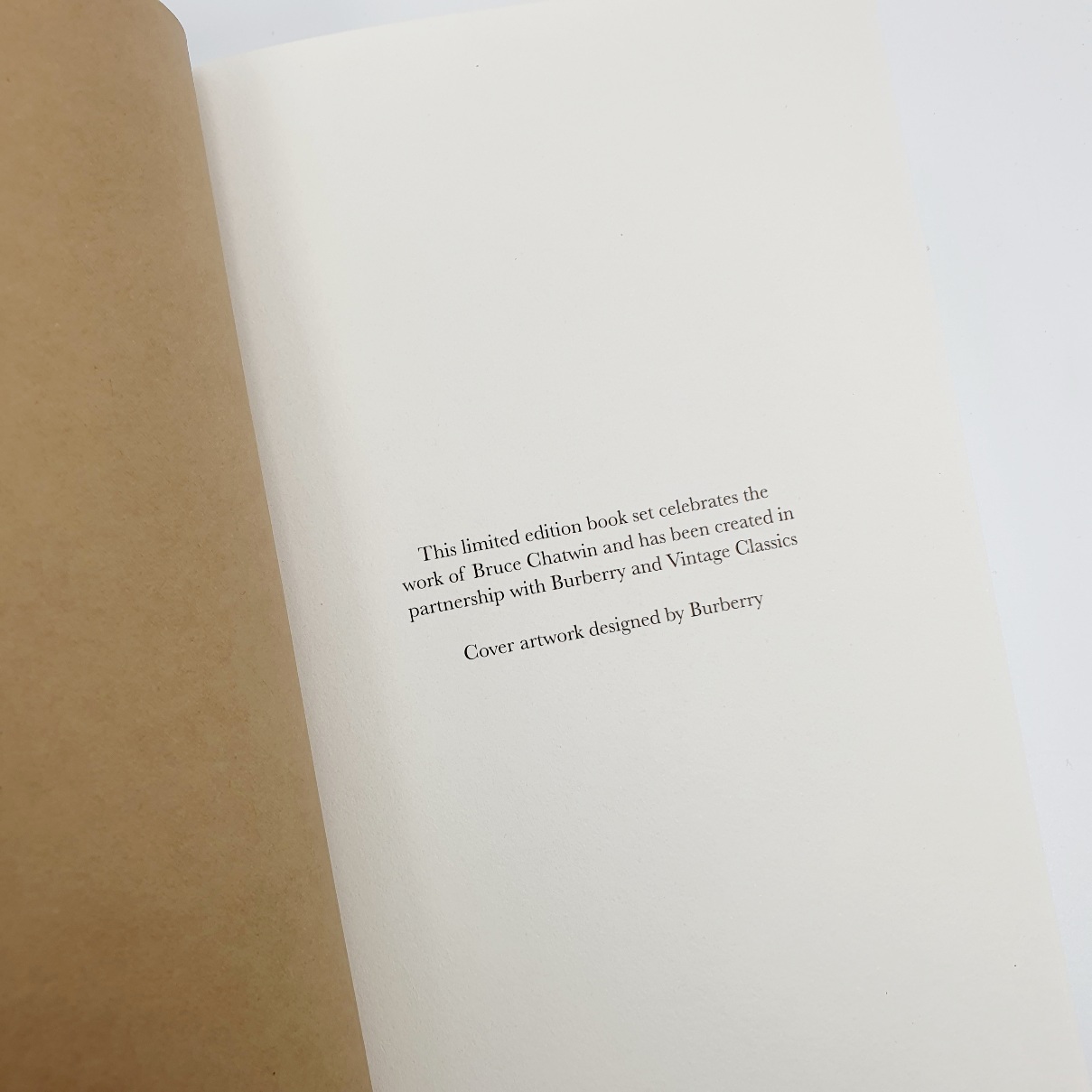 Bruce Chatwin [Burberry Limited Edition] | Beaux Books