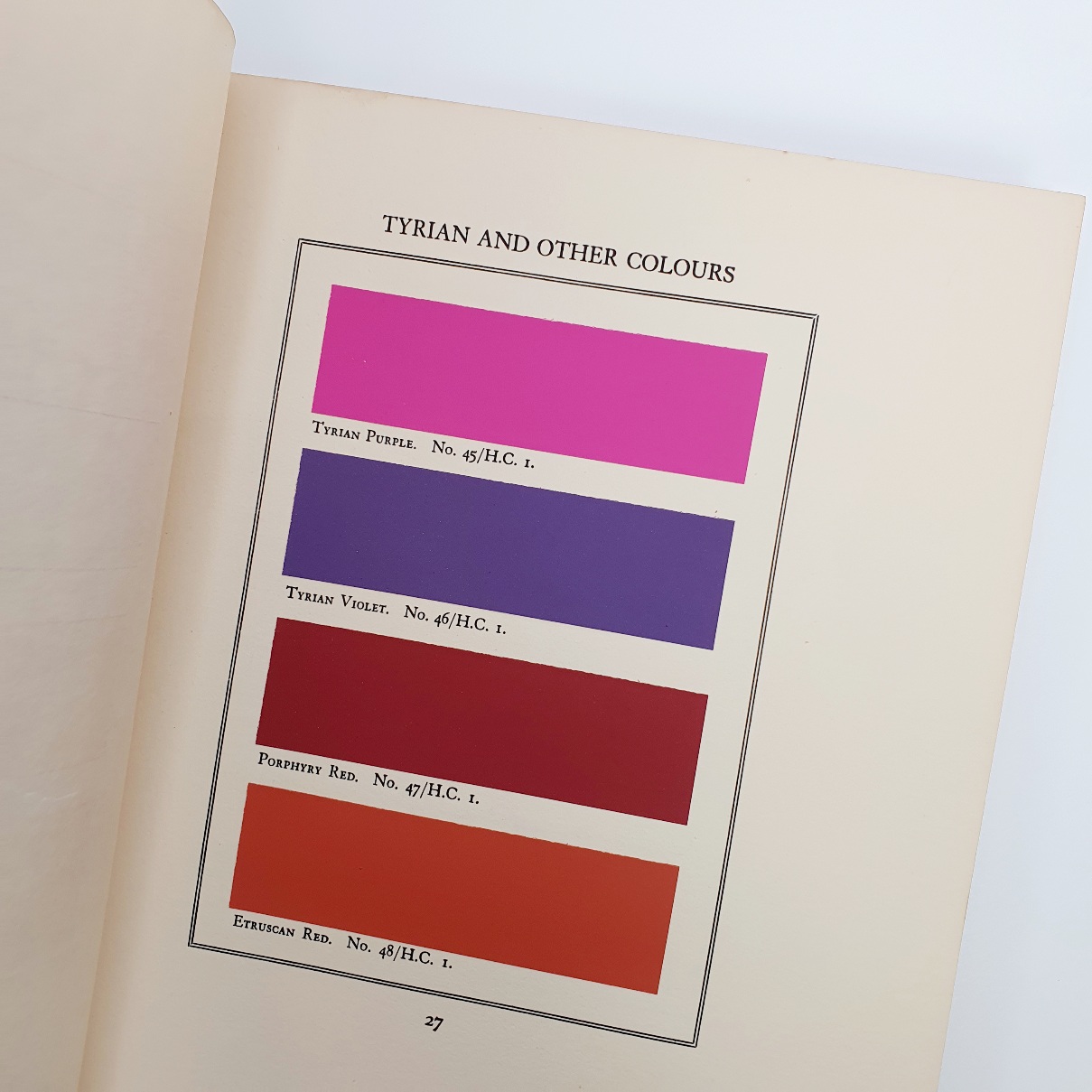 A Tint Book of Historical Colours suitable for decorative work. Library ...